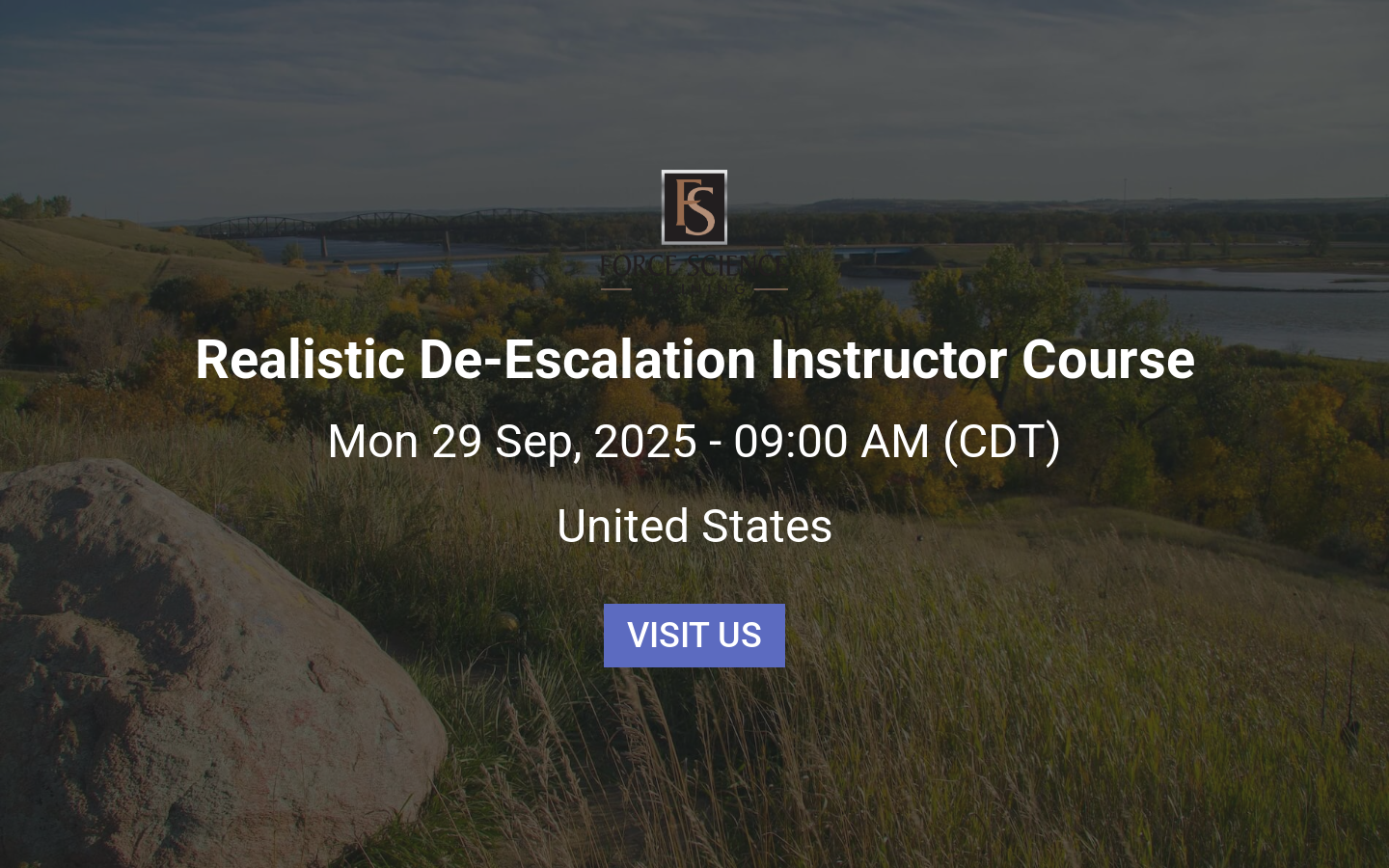Realistic De-Escalation Instructor Course