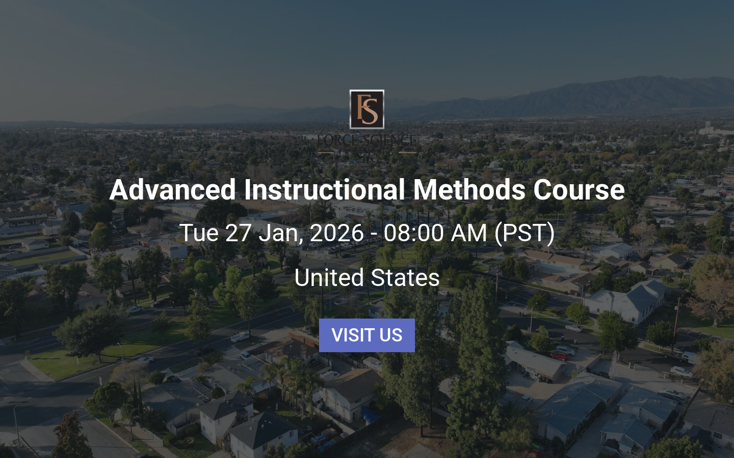 Advanced Instructional Methods Course