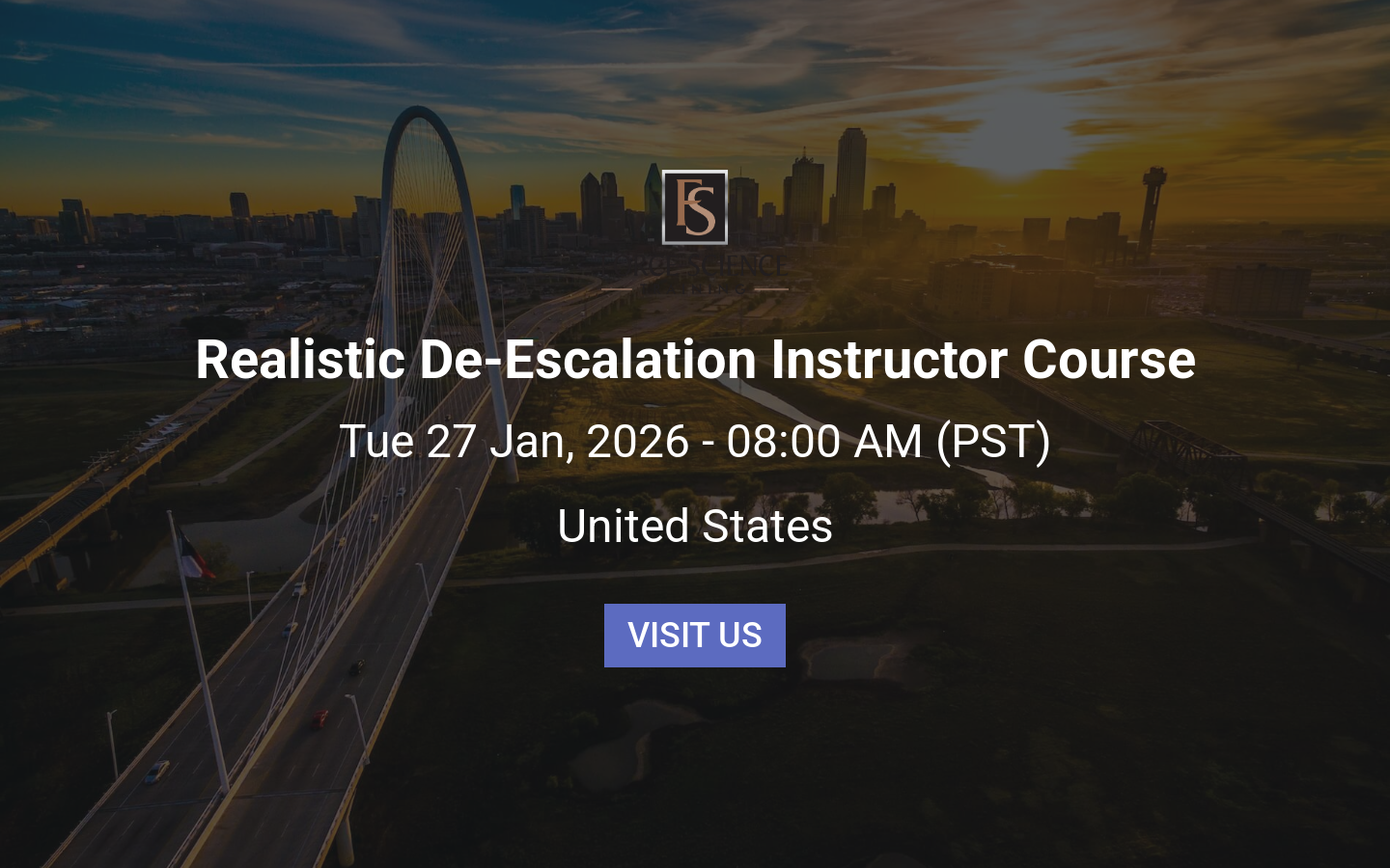 Realistic De-Escalation Instructor Course